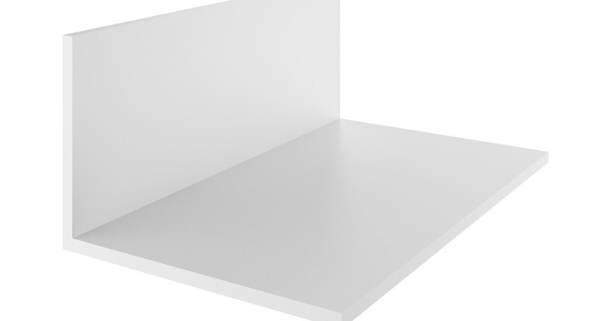 Rohová PVC lišta 60 x 30 x 2,5 mm bílá – tyč 6 m | Koma parapety