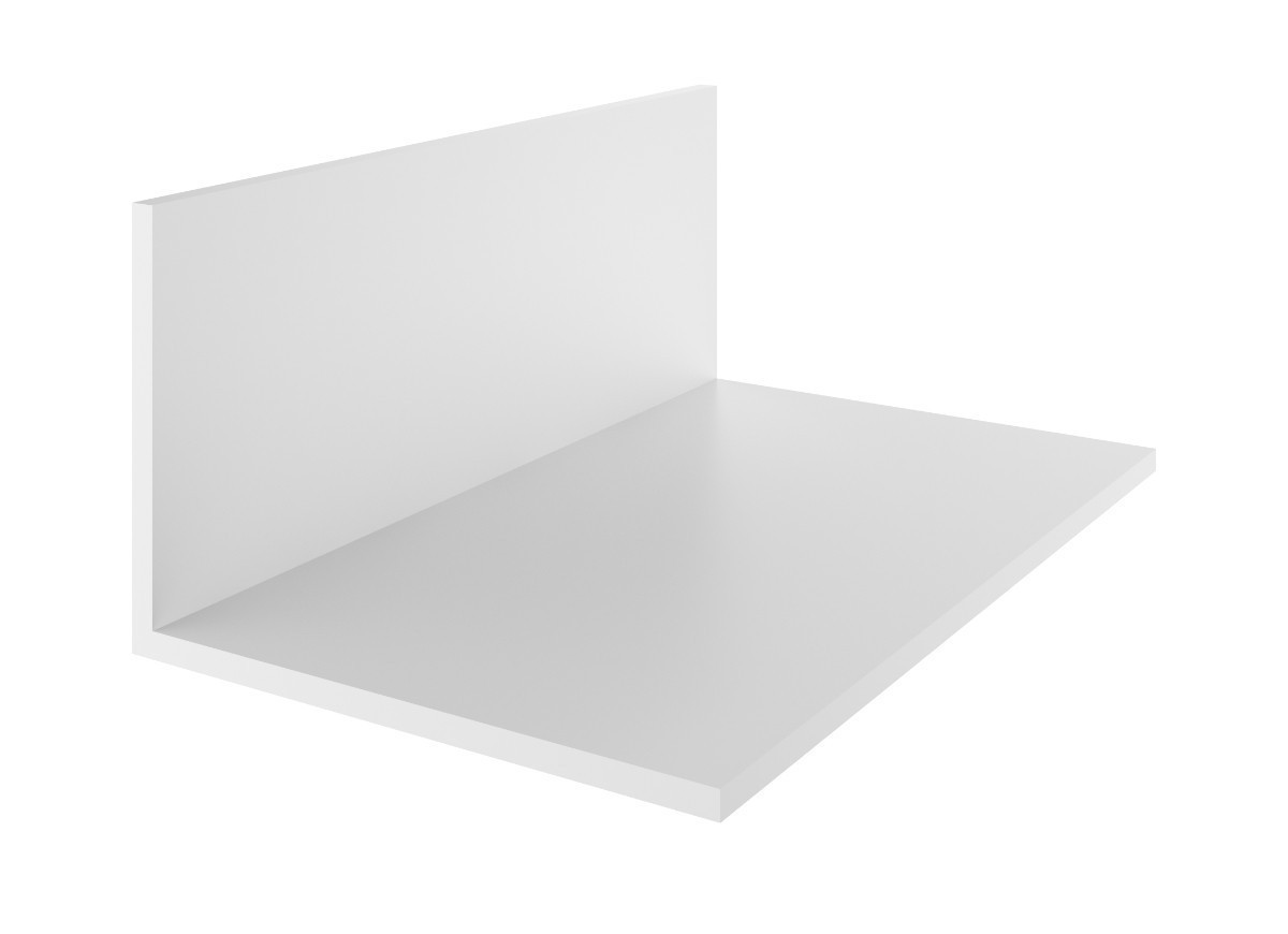 Rohová PVC lišta 80 x 40 x 2,5 mm bílá – tyč 6 m | Koma parapety